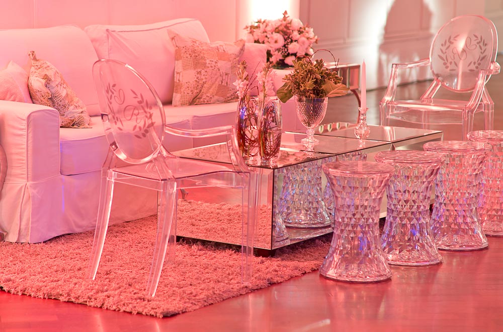 Puff Cristal Transparente