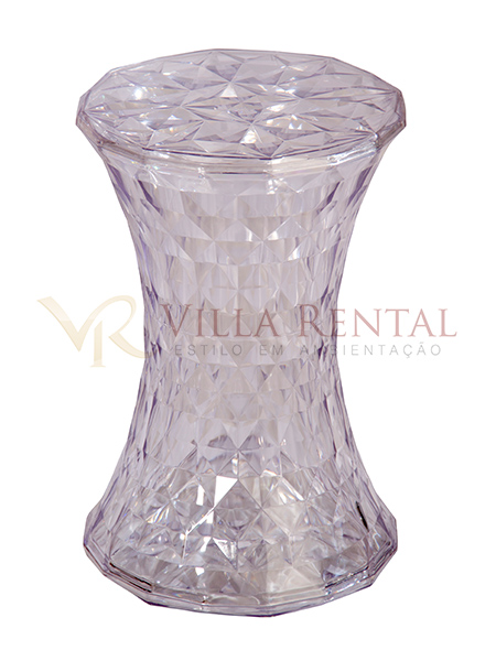 Puff Cristal Transparente